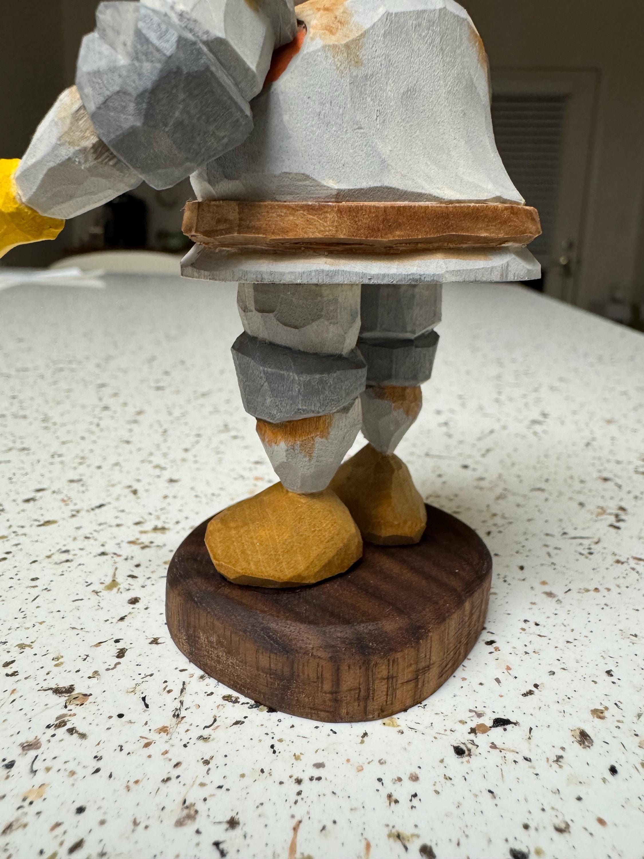 Hand Carved Wooden Rusty Knight Figurine - Etsy