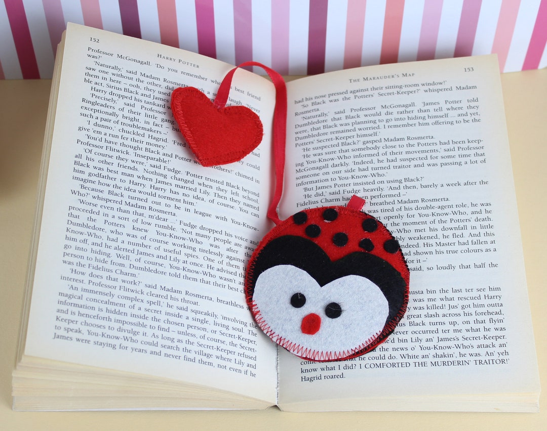 Ladybug Bookmark, Insect Bookmark, Primary School Gift, Preschool ...
