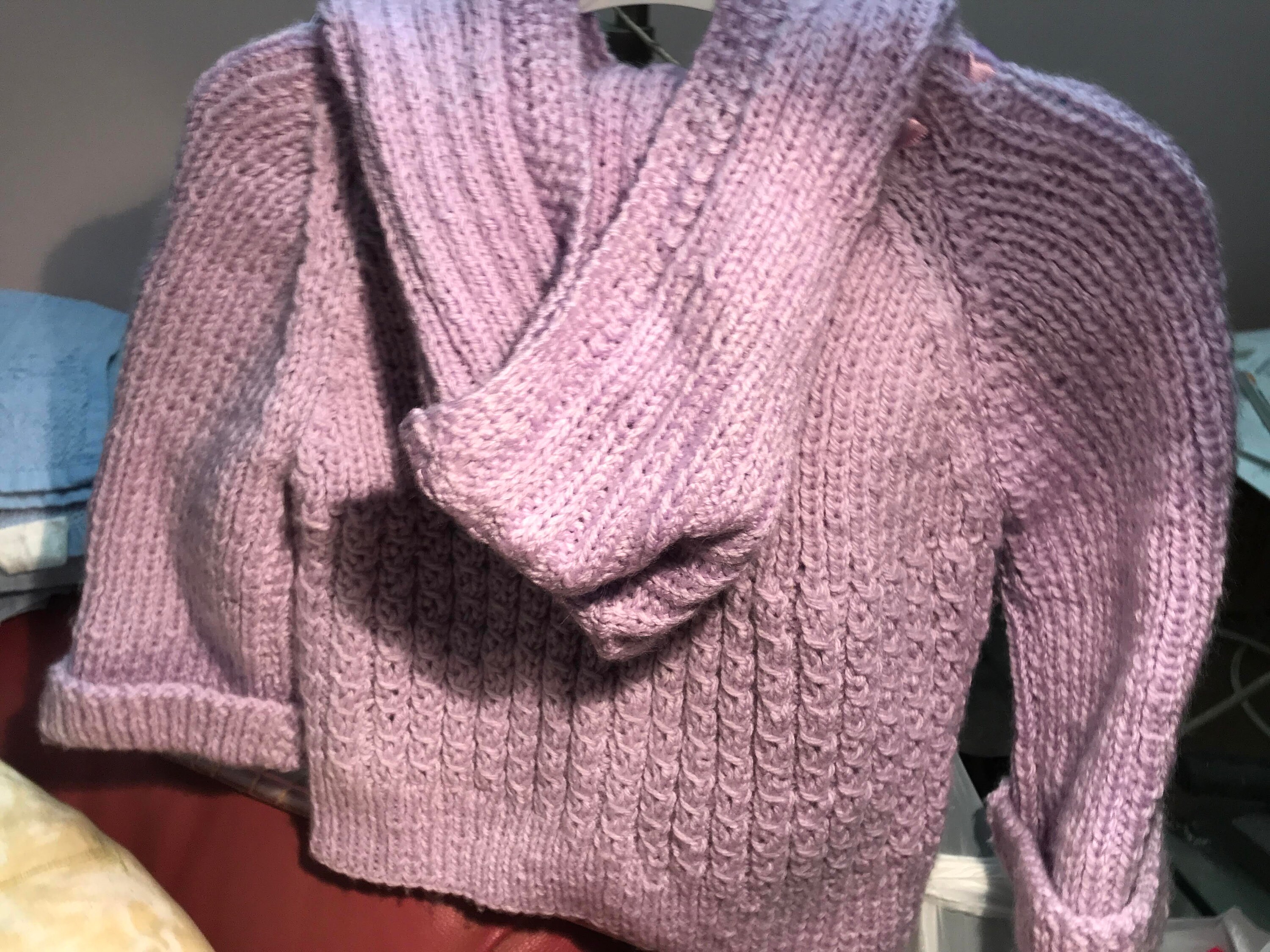 Baby Hand Knit Sweater With Hood in Different Colors and Sizes - Etsy
