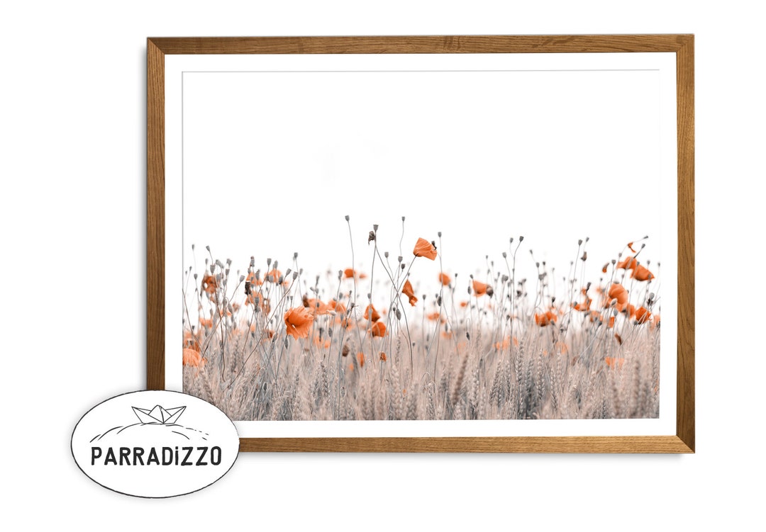 Poppy Flower Print, Poppy Print, Instant Download, Digital Print, Wall ...