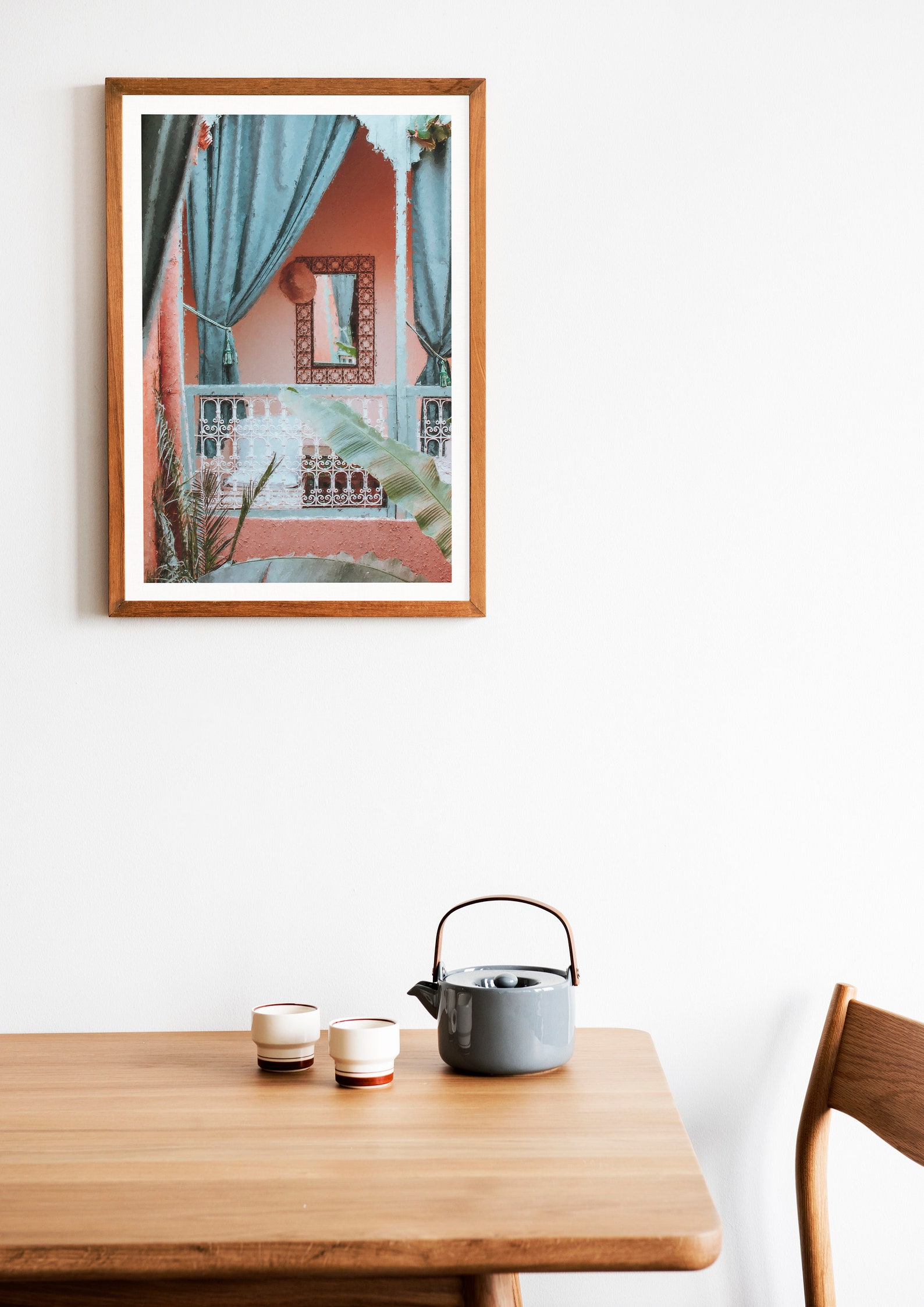 Moroccan House Riad Digital Print, Digital Painting Wall Art Download ...