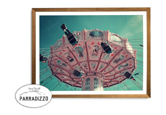 Swing Carousel Print Instant Download Carousel Print Framed | Etsy