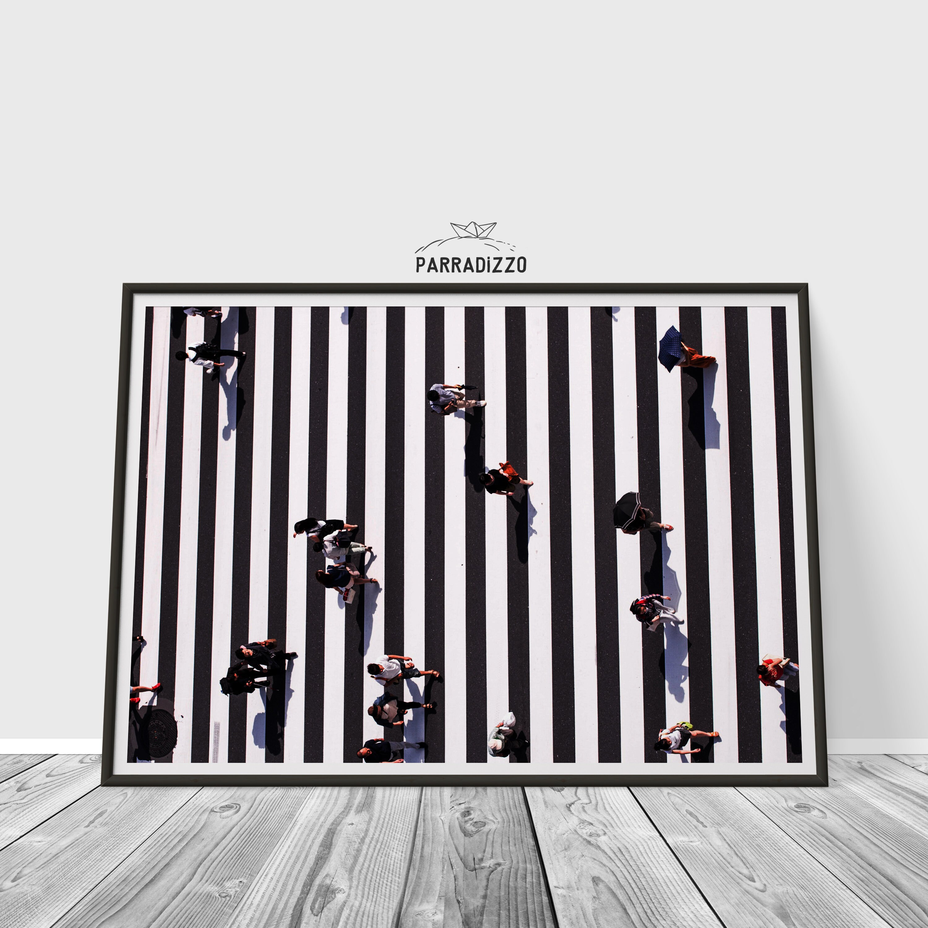 Zebra Crossing Print, Pedestrian Crossing, Shibuya Tokio Instant ...