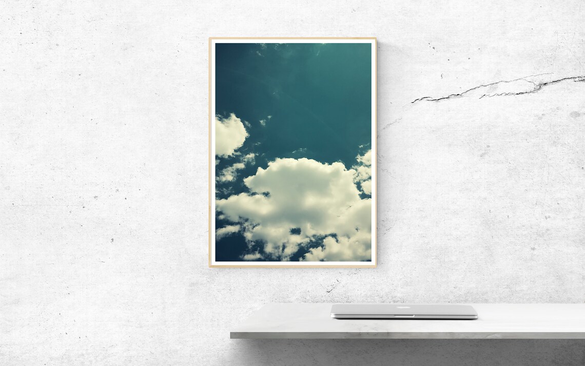 Blue Sky Print Clouds Print Instant Download Wall Art - Etsy