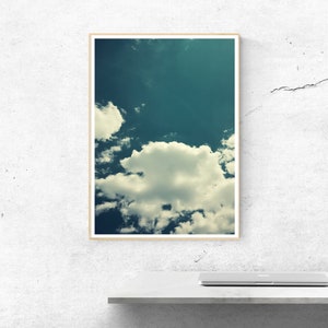 Blue Sky Print, Clouds Print, Instant Download, Wall Art, Printable Art ...