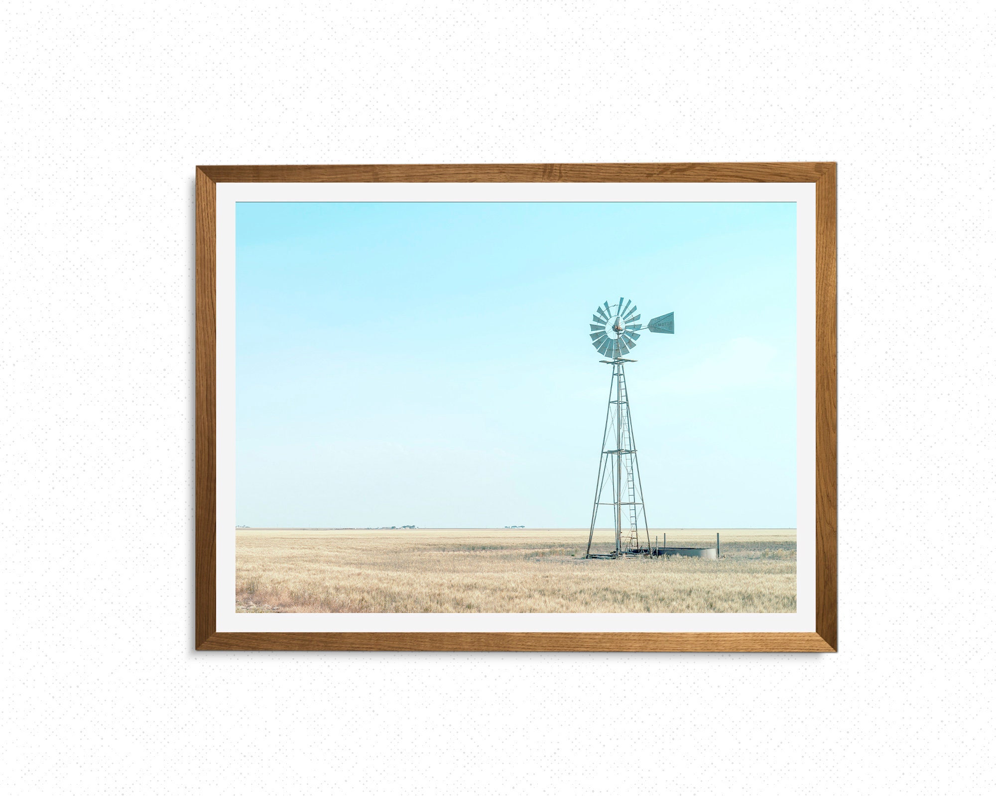 Minimalist Windmill Photography Digital Print Blue Sky - Etsy