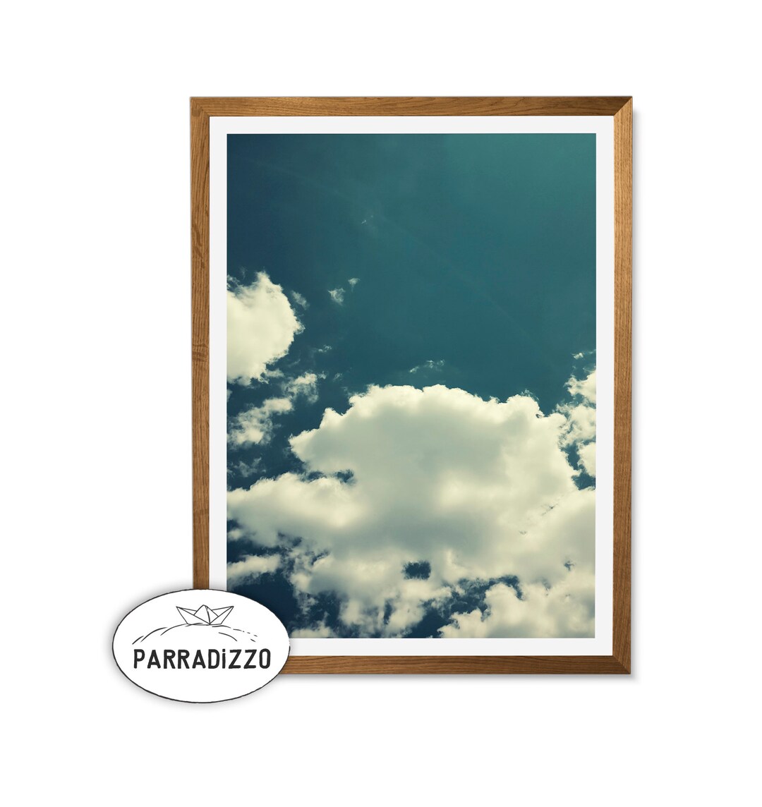 Blue Sky Print, Clouds Print, Instant Download, Wall Art, Printable Art ...