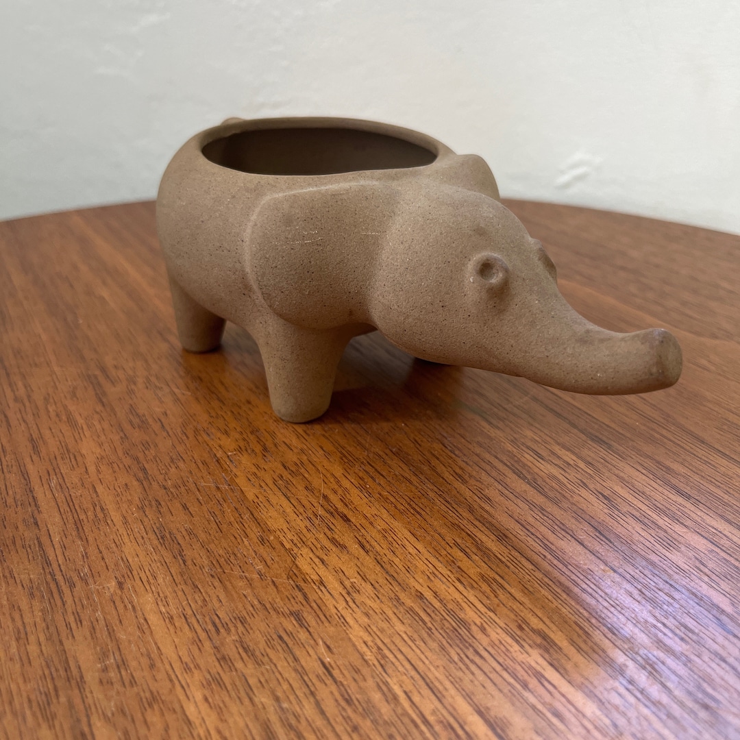 David Stewart Pottery Elephant Lions Valley Stoneware Planter - Etsy