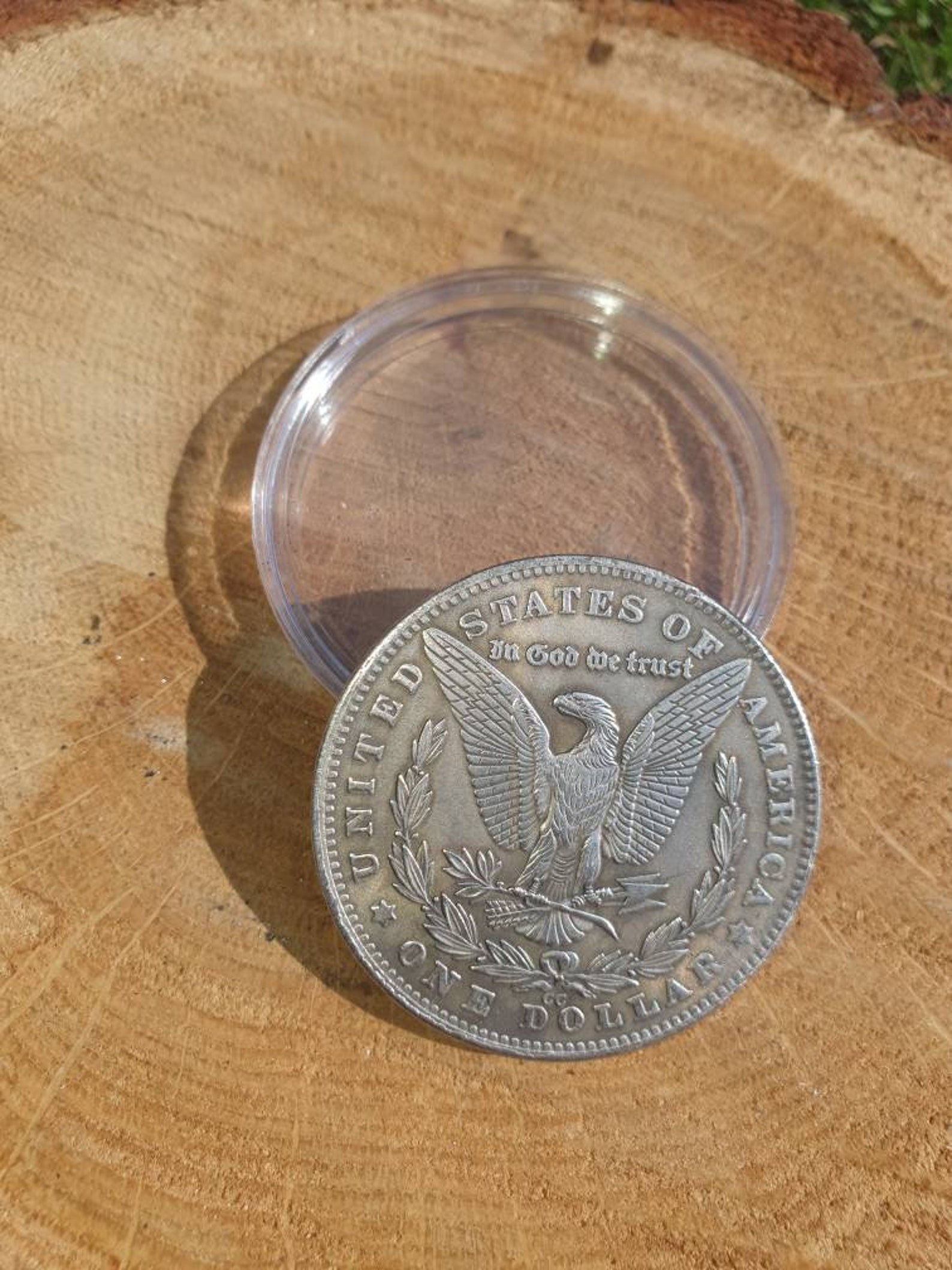 Baphomet and the Pentagram Gothic One Dollar Coin Talisman - Etsy