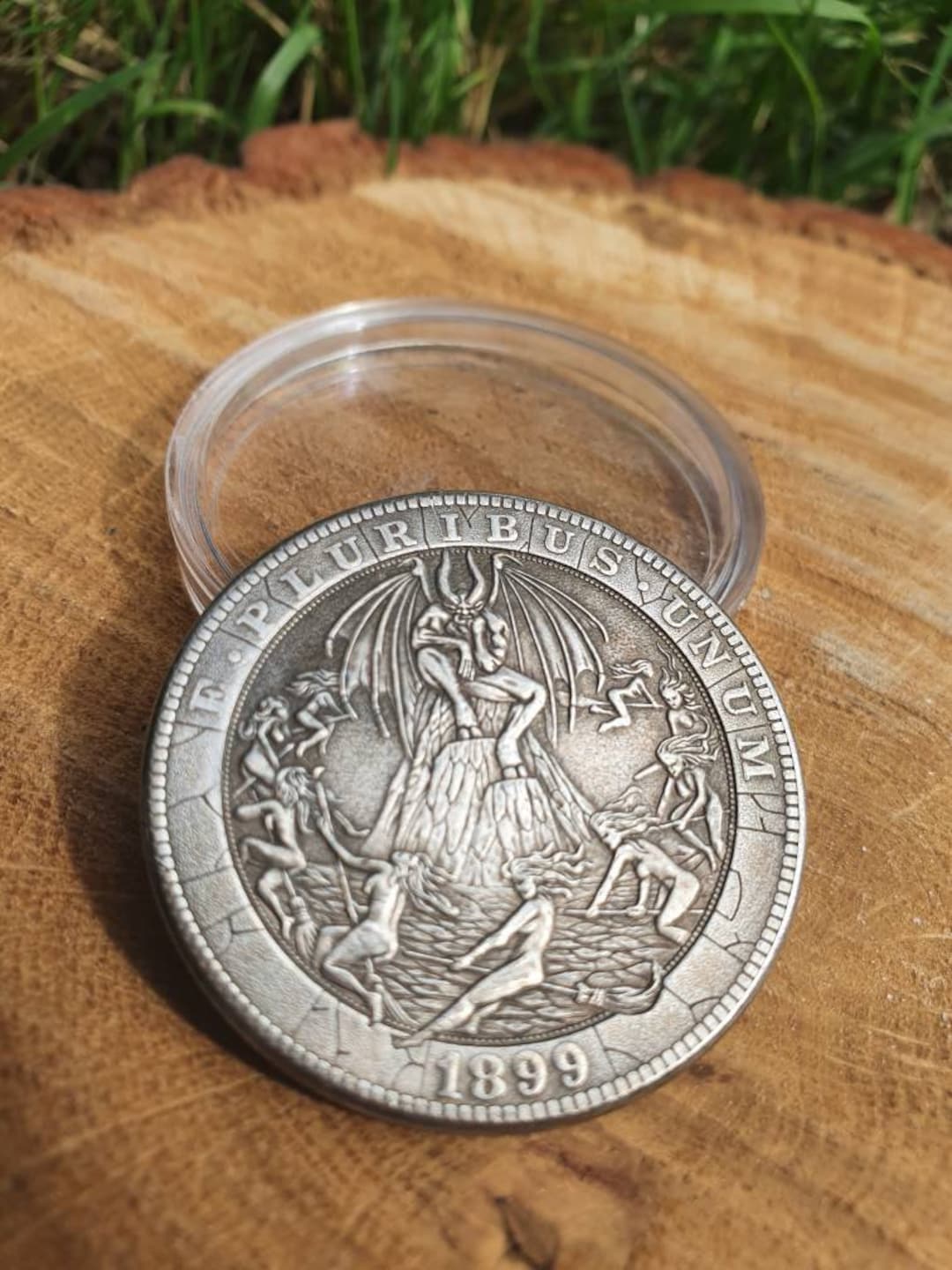 Lucifer Morningstar Talisman One Dollar Novelty Gothic Coin - Etsy