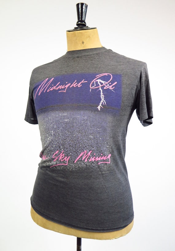 RARE 1990s Original Midnight Oil Blue Sky Mining Band… - Gem
