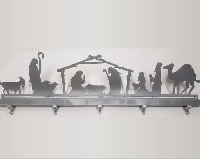 Stocking Hanger - Stocking Holder - Nativity - Creche - Stocking Hooks ...