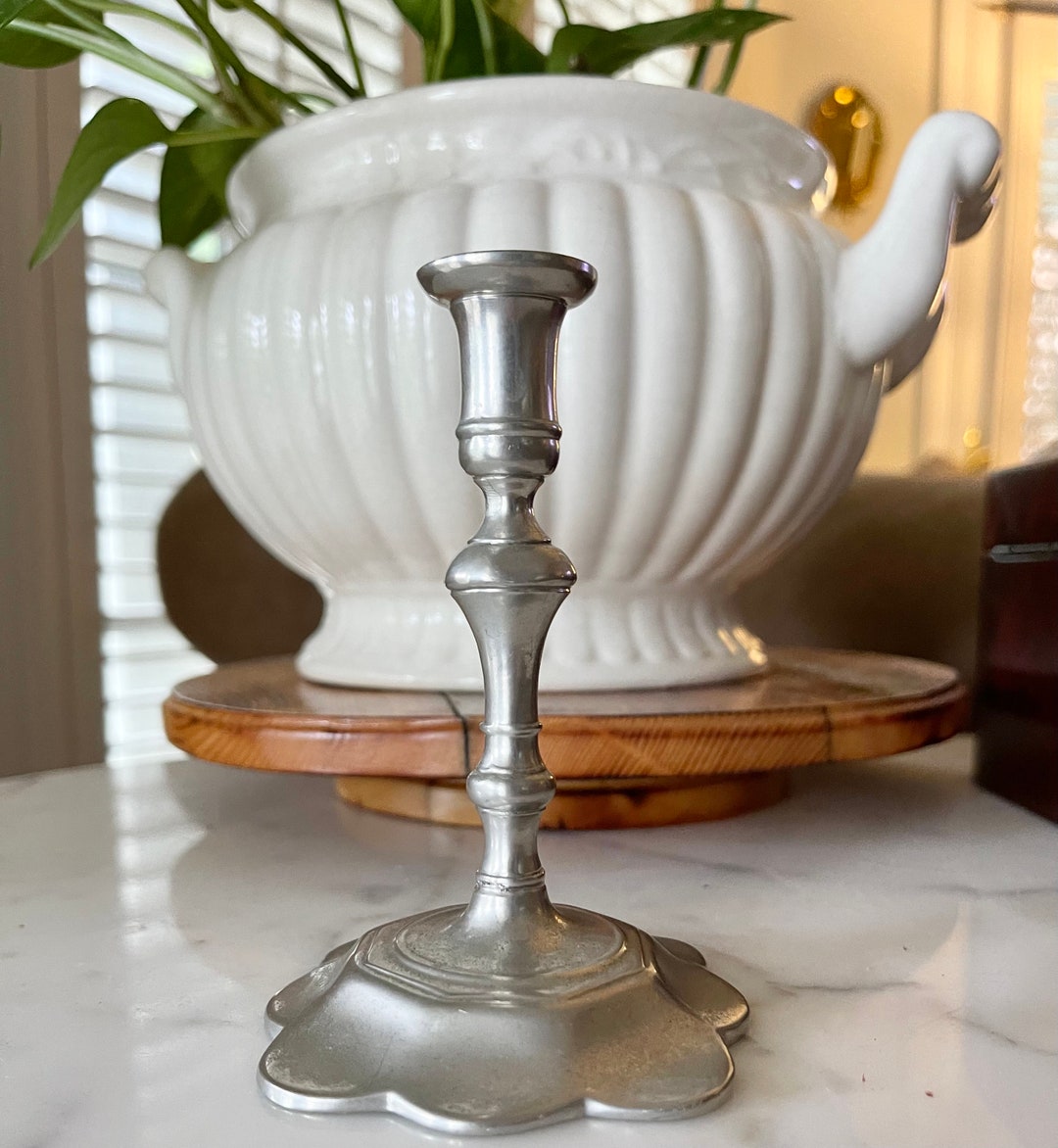 Pewter, Candlestick, Vintage Pewter, Vintage Candlestick, Berg Pewter ...