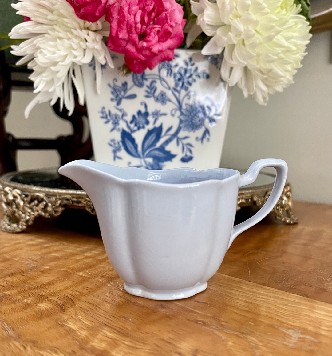 Creamer, Vintage Creamer, Blue Creamer, Grey Dawn, Light Blue, Pastel ...