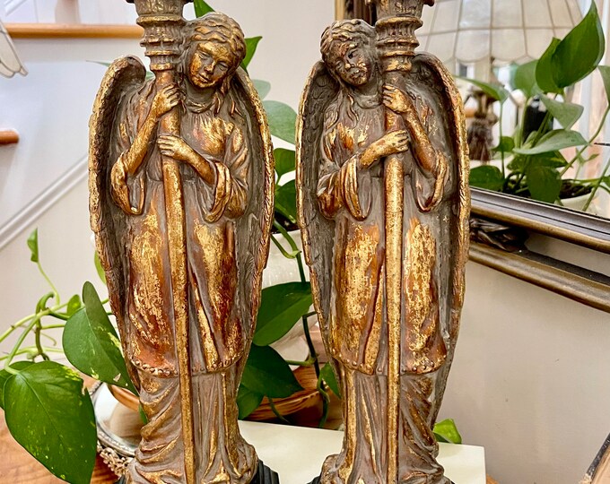 Angels, Gold Angels, Vintage Angels, Vintage Candlesticks, Bombay ...