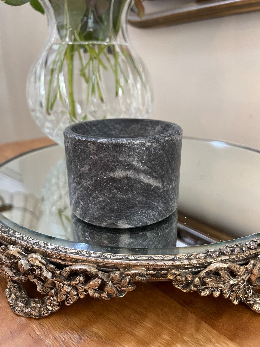 Mortar, Vintage Mortar, Black Decor, Black Vessel, Black Bowl ...