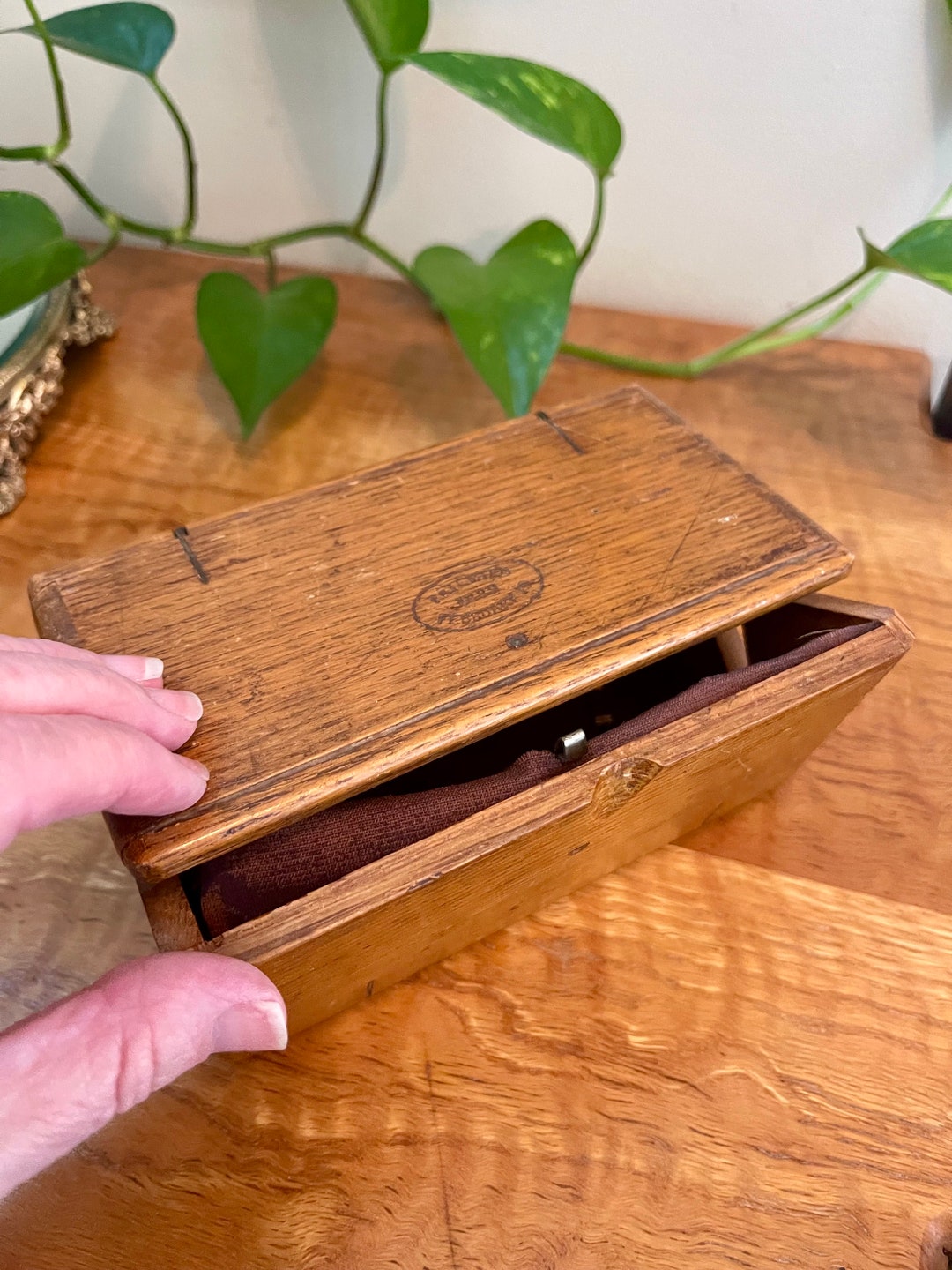 Puzzle Box, Antique Singer Sewing, Oak Box, Puzzle Box, Wood Box ...