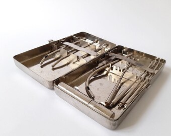 Medical Metal Box, Vintage Sterilizer Box for Syringe, Metal Container ...
