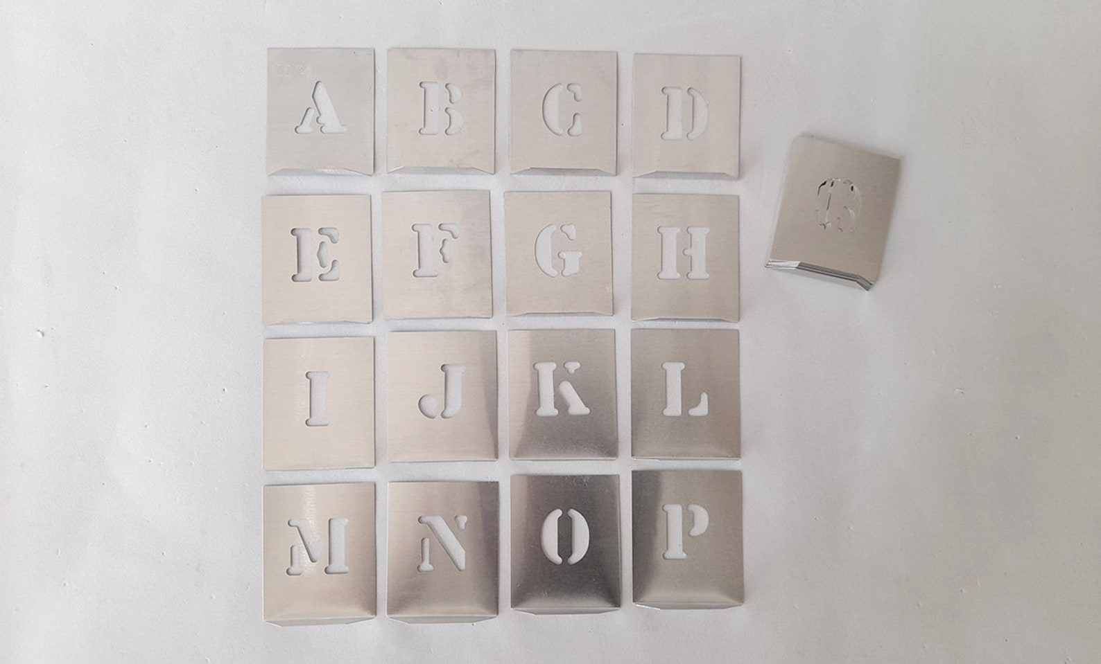 Complete Vintage Set of Alphabet Letters in Very Thin Metal - Etsy