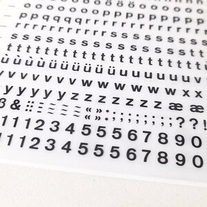 Vintage Set of Two Instant Rub on Letter Transfers From Decadry ...