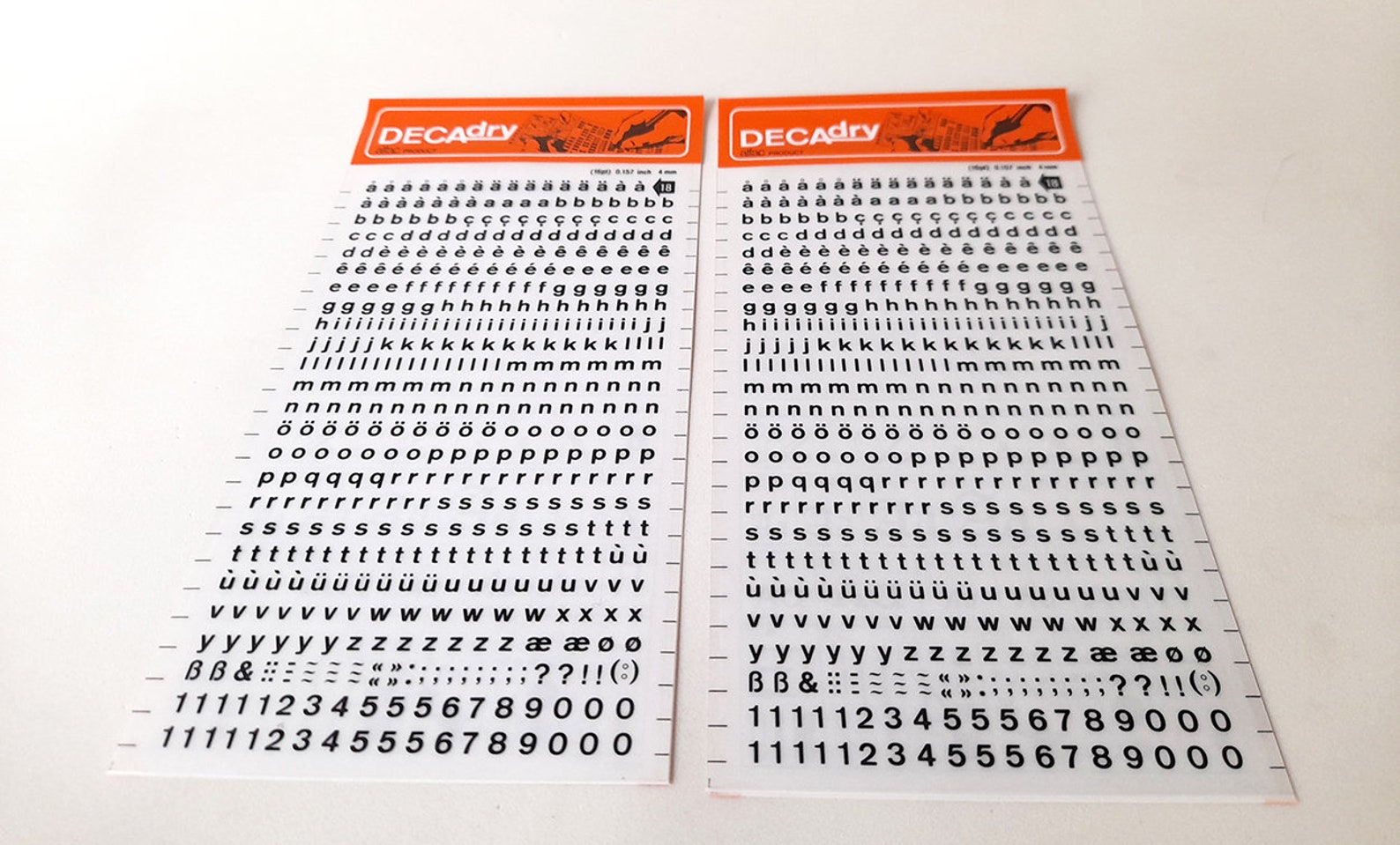 Vintage Set of Two Instant Rub on Letter Transfers From - Etsy