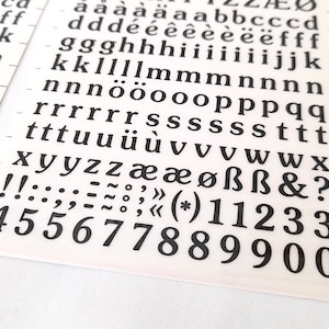 Vintage Set of Two Instant Rub on Letter Transfers From Decadry ...