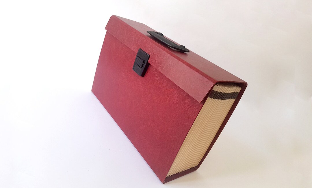 Vintage Alphabetical Adjustable File Index. Vintage Suitcase-shaped ...