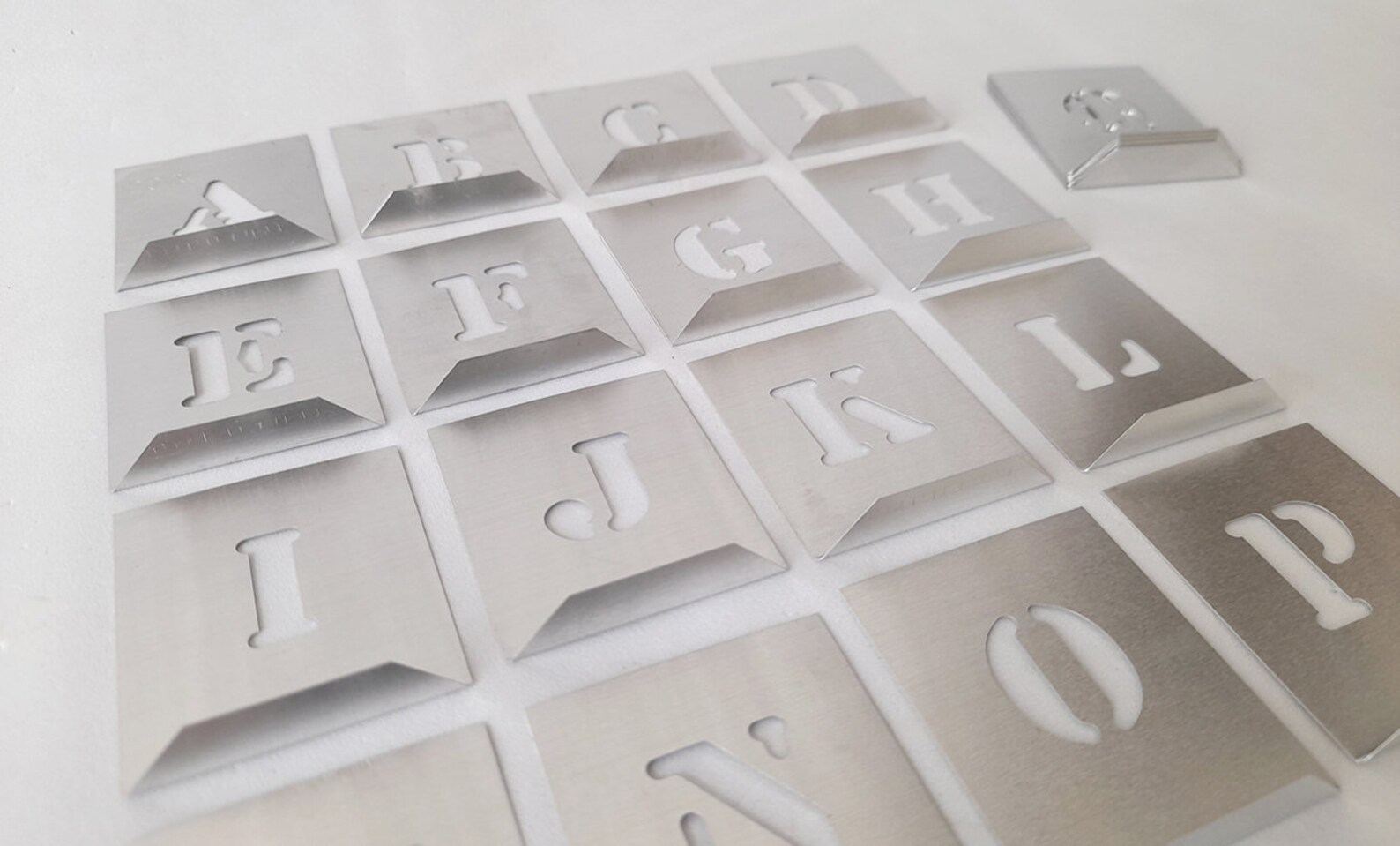 Complete Vintage Set of Alphabet Letters in Very Thin Metal - Etsy