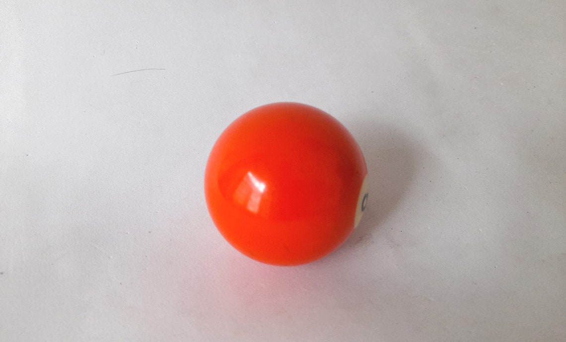 Vintage Billiard Ball. Billiard Ball Number 5. Orange Billiard | Etsy