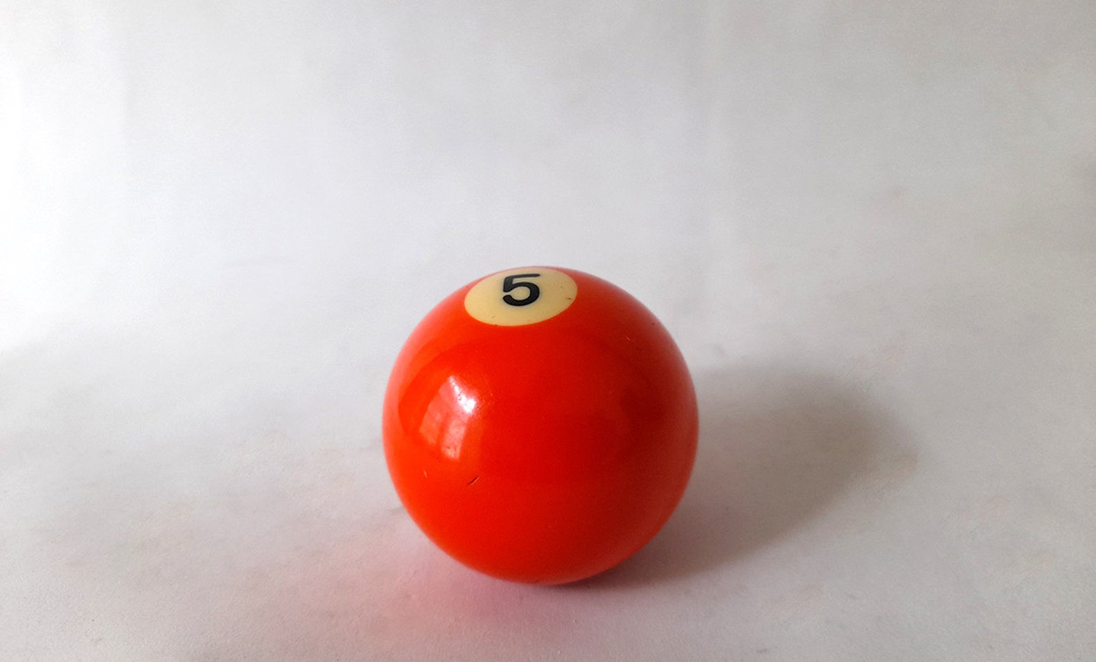 Vintage Billiard Ball. Billiard Ball Number 5. Orange Billiard | Etsy