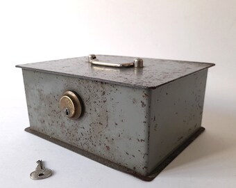 Grey Metal Box - Etsy
