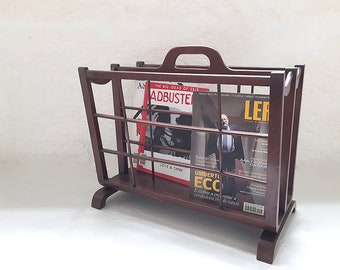 Floor Wood Magazine Rack - Etsy
