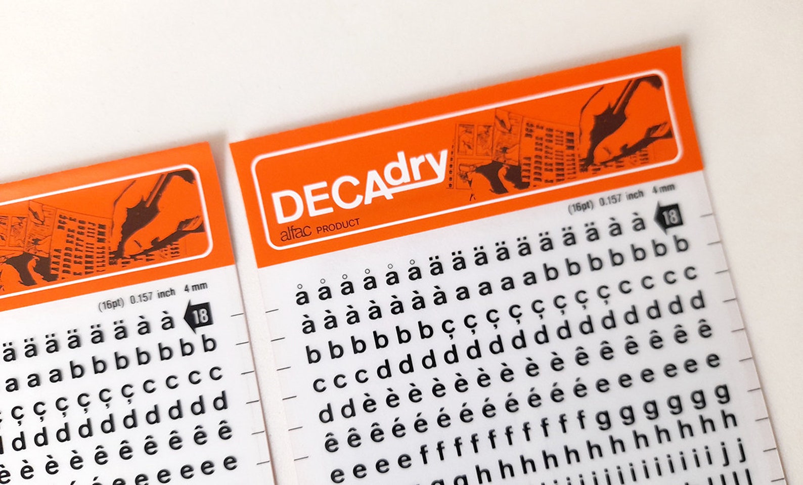 Vintage Set of Two Instant Rub on Letter Transfers From - Etsy