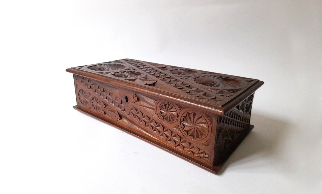 Vintage Woden Box. Vintage Rectangular Wooden Box. Vintage Storage ...