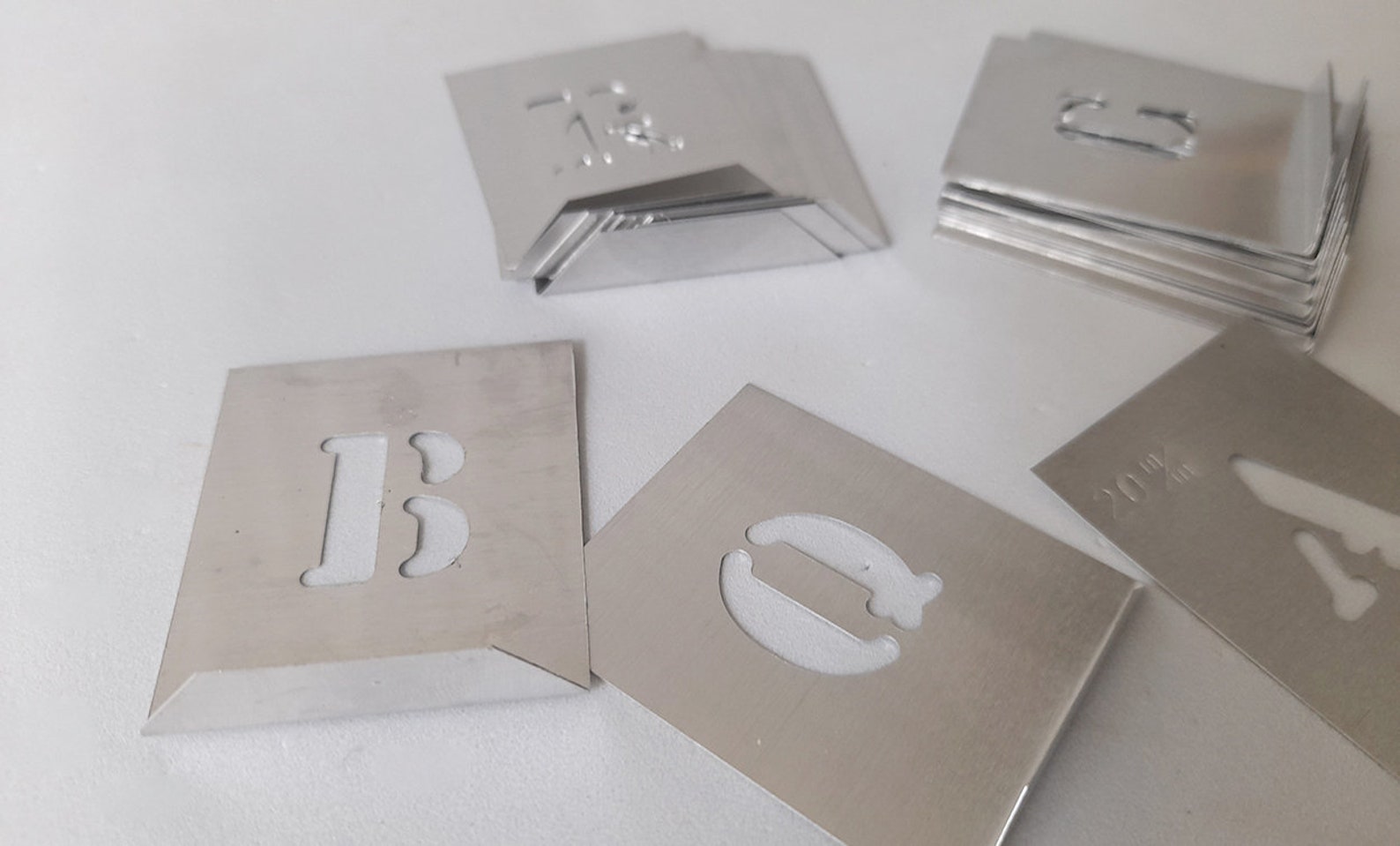 Complete Vintage Set of Alphabet Letters in Very Thin Metal - Etsy