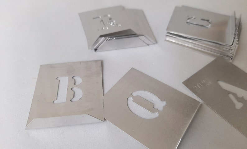 Complete Vintage Set of Alphabet Letters in Very Thin Metal - Etsy