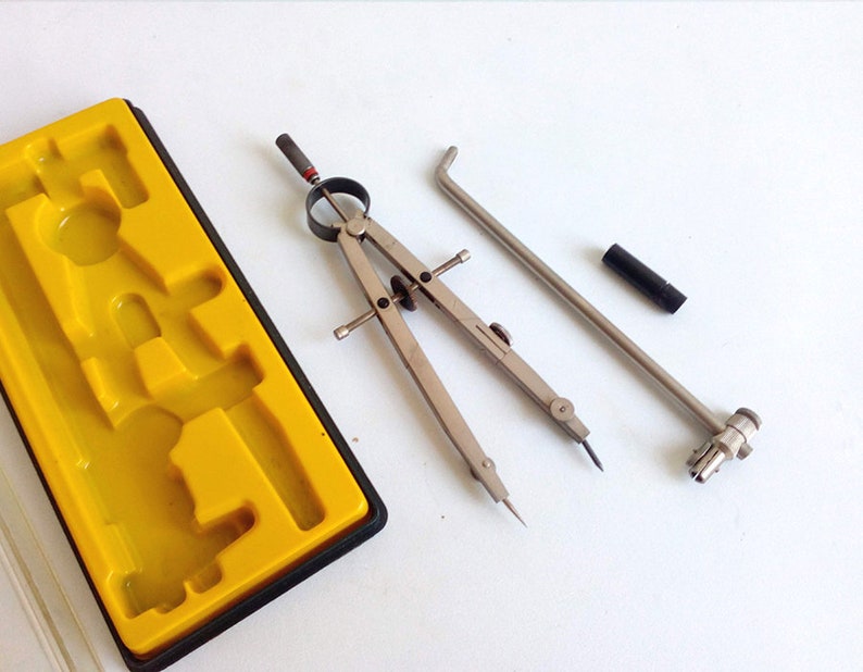 Vintage Rotring Set Metal Compass. Vintage Compass. Vintage | Etsy
