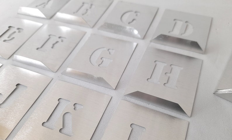 Complete Vintage Set of Alphabet Letters in Very Thin Metal - Etsy