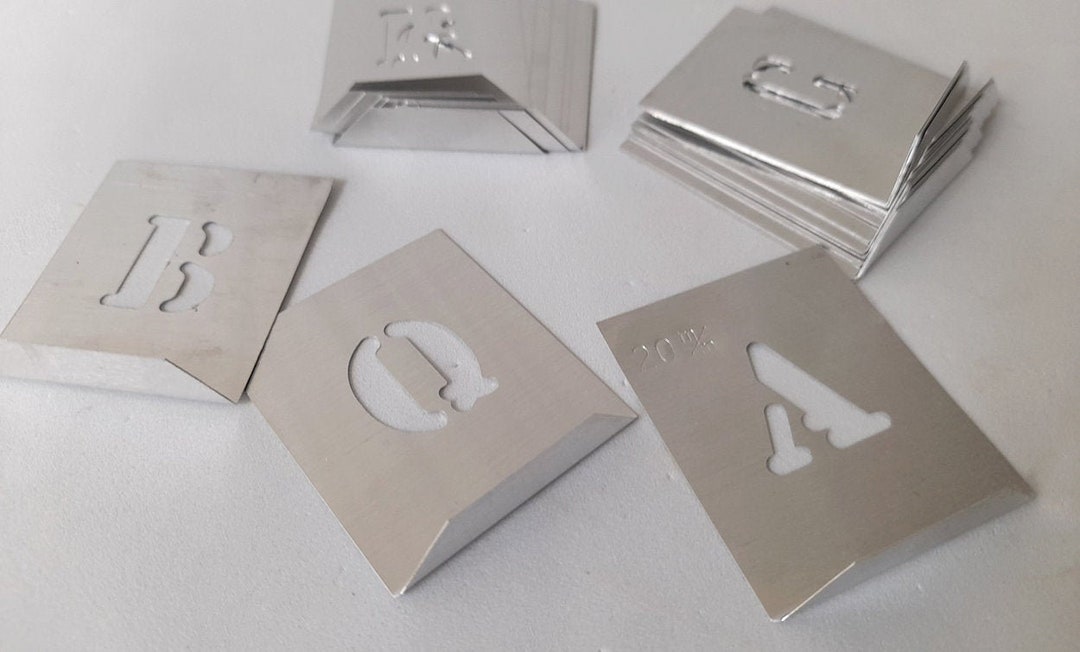 Complete Vintage Set of Alphabet Letters in Very Thin Metal - Etsy