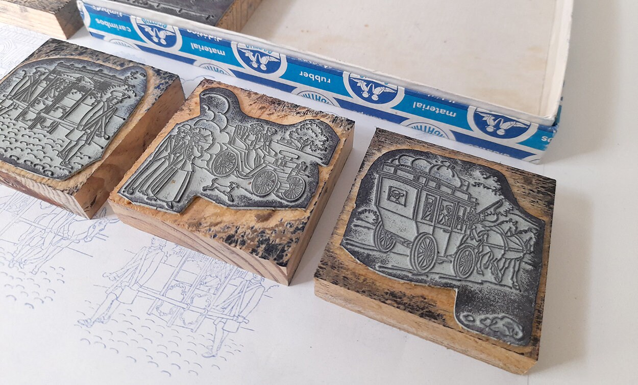 Vintage school stamps Home & Living Office Office & School Supplies ...