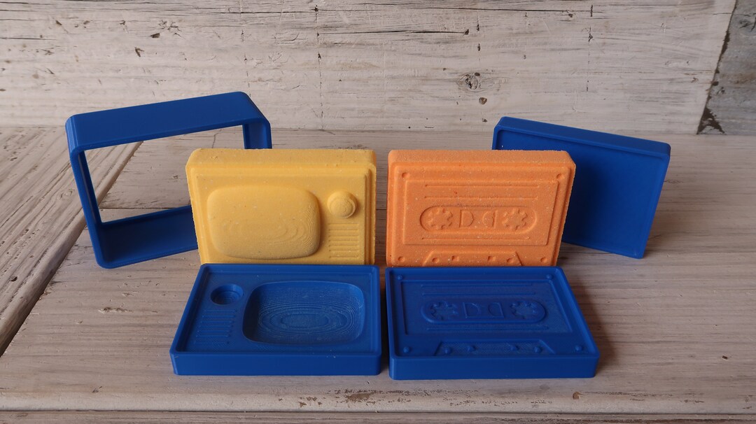 TV Set/cassette Tape Bath Bomb Mold - Etsy
