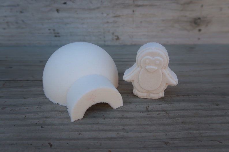 Igloo With Penguin Bath Bomb Mold - Etsy