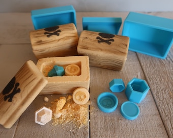 Treasure Chest Resin Mold | Etsy