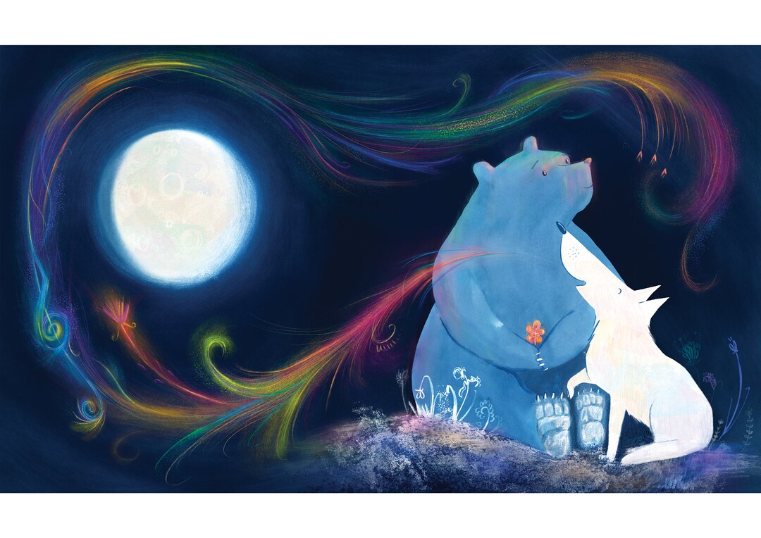 A Song for Bear - Limited Edition Print From the Book Wolf and Bear - Etsy