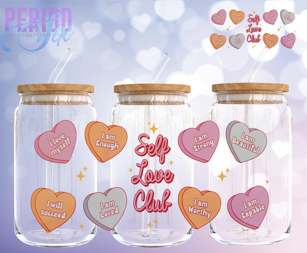 Self Love Conversation Hearts UV DTF Wrap - Etsy
