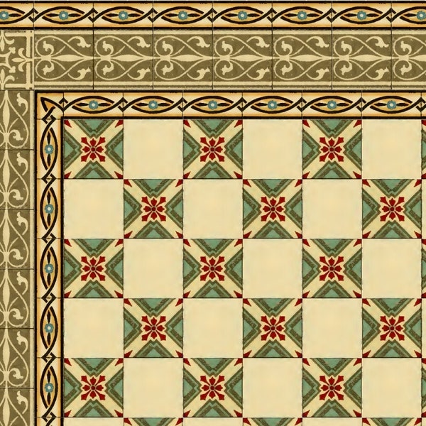 Blue Tiles Wallpaper Digital Instant Download Printable Square ...