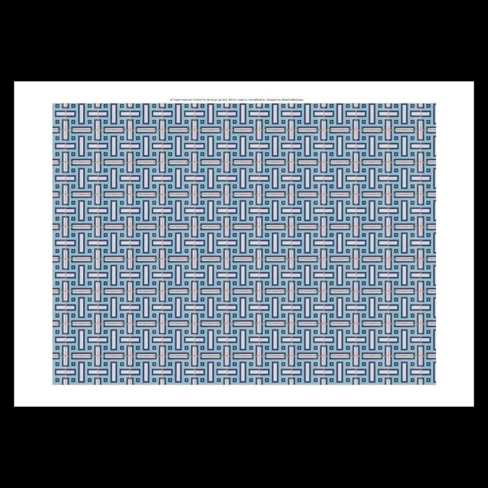 Blue Tiles Wallpaper Digital Instant Download Printable Square - Etsy