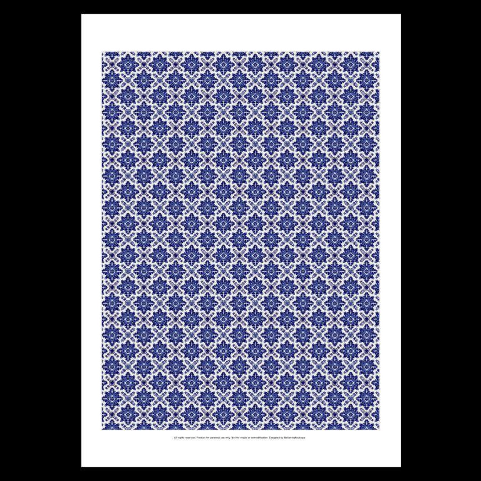 Blue Azulejos Tiles Wallpaper Digital Instant Download Printable ...