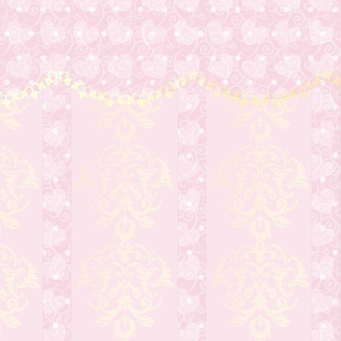 Pink Golden Shabby Chic Wallpaper Digital Instant Download Printable ...
