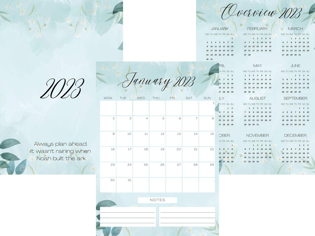 Diary Planner Pages 2023 Digital Download 37 Pages Print - Etsy